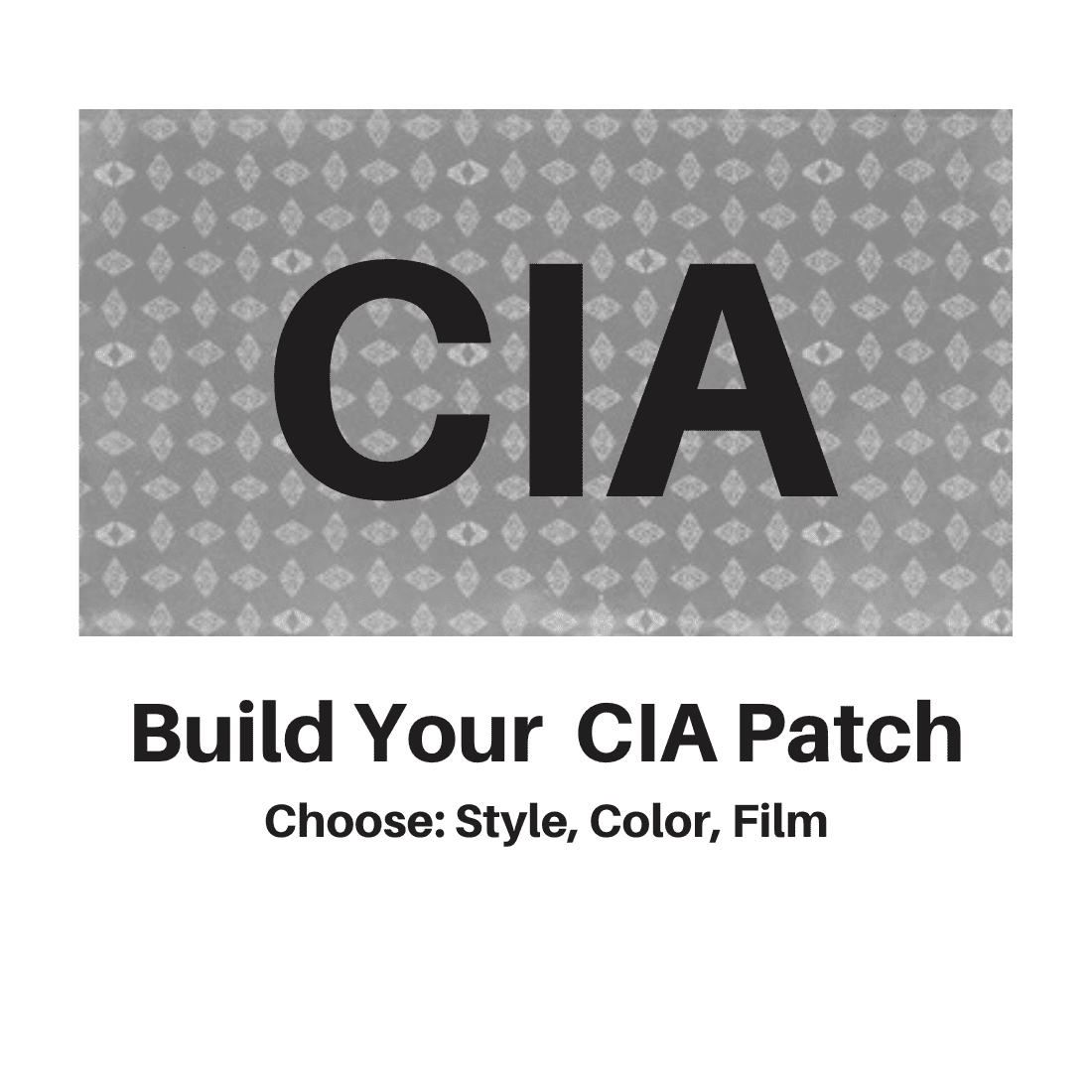 Cia Non-Covert IR Patch Choose Style, Color, Film | IR.Tools™