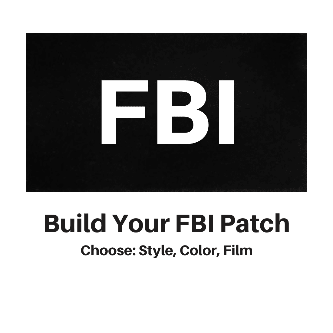 Fbi Covert IR Patches Choose Style, Color, Film | IR.Tools™