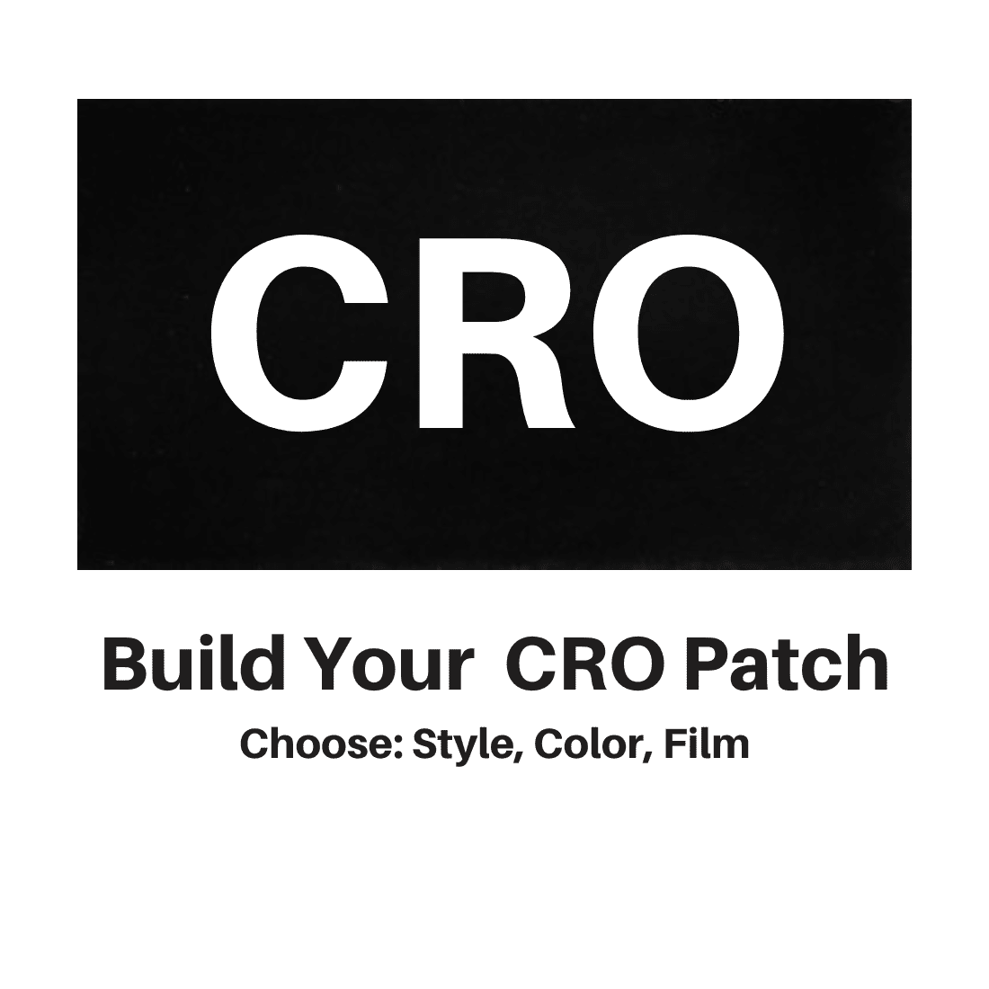 Cro Covert IR Patches Choose Style, Color, Film | IR.Tools™