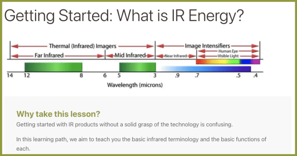 Unlocking the Power of Infrared: Lessons on Identification and Training